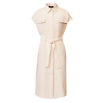 Fabiana Filippi Femme, Robes, Beige, Taille: 46 FR Patch Pocket Belted Dress
