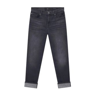 7 For All Mankind Slim-fit Jeans - - Jeans - Damen - Schwarzk - W27