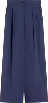 Max Mara Femme, Pantalons, Bleu, Taille: 40 FR Wide Pantalons