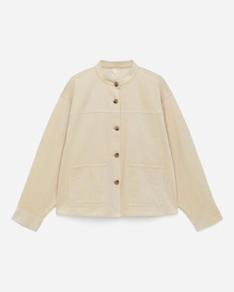 Arket Overshirt Aus Cord -Beige