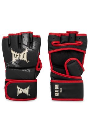 Tapout MMA-Trainingshandschuhe aus Kunstleder (1 Paar) Crafton, Black/Red/Ecru, M, 960004