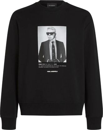 Karl Lagerfeld chemise à imprimé graphique - Noir