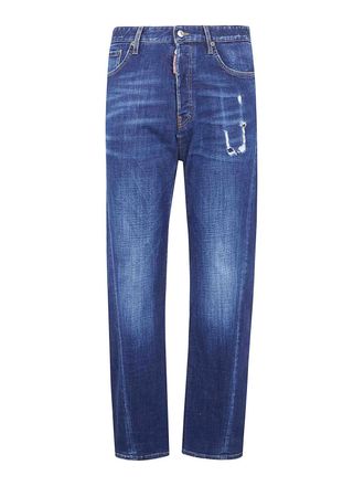 Dsquared2 Jean &Eacute;vas&eacute; - Bleu