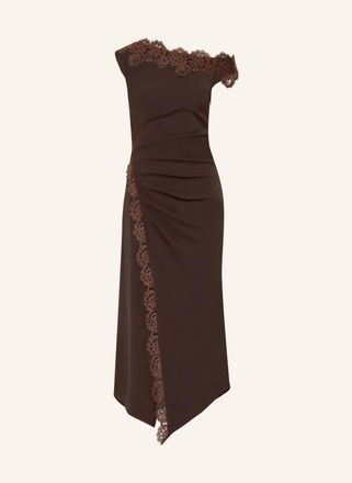 Lipsy One-Shoulder-Kleid Mit Spitze braun