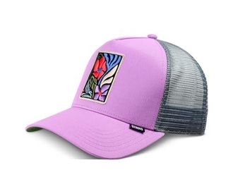 Djinns M-Flowers Casquette trucker en maille, violet, taille unique