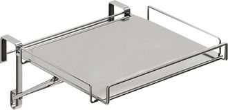 Generico Schrankt&uuml;r-Organizer: Faltbares H&auml;ngeregal, mehrschichtiger Regalhaken, platzsparender Handtuchhalter f&uuml;r Theke | Praktischer T&uuml;r-Organizer