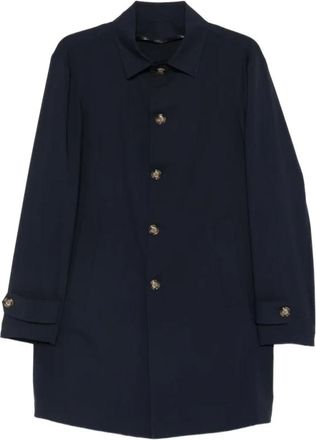 Barba Homme, Manteaux, Bleu, Taille: 2XL Bristol Lightweight Raincoat