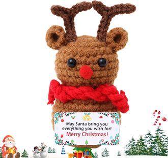 Generic Miniatur-Figuren, zum H&auml;keln von Weihnachten | Sch&ouml;ne emotionale Unterst&uuml;tzung beim H&auml;keln Weihnachtsdekoration f&uuml;r den Innenbereich | Einzigartige De