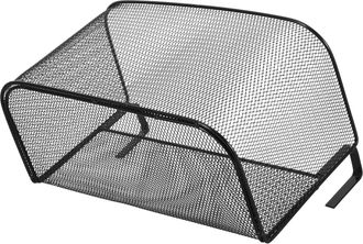 BESPORTBLE Nachttisch Organizer H&auml;ngekorb aus Metall Mittlere Gr&ouml;&szlig;e Schwarz Platzsparender Aufbewahrungskorb f&uuml;rs Studentenwohnheim Wandh&auml;ngender Korb f&uuml;r Bett u