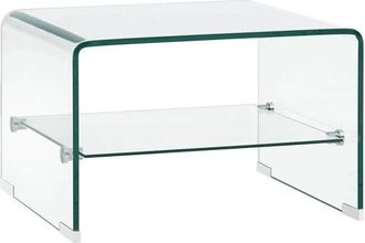 vidaXL Couchtisch Transparent 50&times;45&times;33 cm Hartglas - Vidaxl