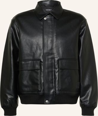 Carhartt Work in Progress Carhartt Wip Jacke Arizona In Lederoptik schwarz