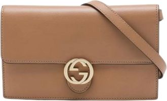 Gucci Pre-owned Wallet on Chain - Femme - Pre-owned - Beige - Taille: ONE Size