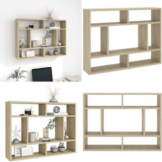 vidaXL Vidaxl - tag&egrave;re murale Ch&ecirc;ne sonoma 75x16x55 cm Bois ding&eacute;nierie - &Eacute;tag&egrave;re Murale - &Eacute;tag&egrave;re Suspendue - Rangement Mural - D&eacute;coration Murale