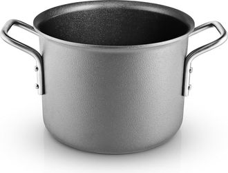 Eva Solo Eva Trio | Grey Line Topf 2,5 l 16 cm keramische Slip-Let-Antihaftbeschichtung | Ideal für Kochen von Pasta & Gemüse sowie die Zubereitung von Suppen 