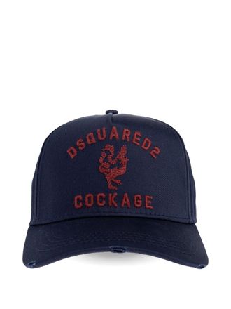 Dsquared2 Baseballkappe mit Stickerei - Blau