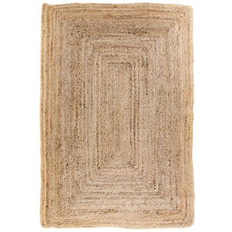 M&S Collection Tapis 60x90 cm en jute naturelle tress&eacute;e - flora