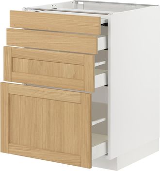 IKEA METOD / MAXIMERA Unterschr auszb Arbeitsfl/3 Schubl