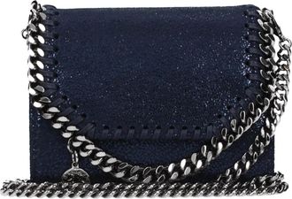 Stella McCartney Leather Wallet - - Bags - Damen - Blau - ONE SIZE