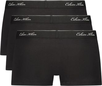 Calvin Klein Logo-Waistband Cotton Boxer Shorts - Black