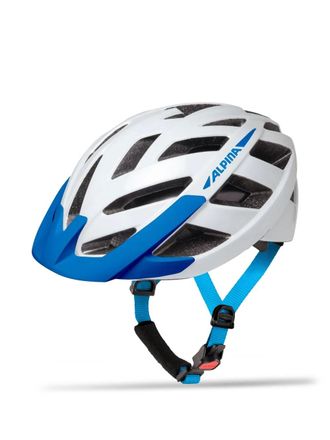 Alpina casque de cyclisme à détail bleu - Blanc