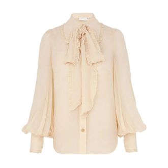 Zimmermann Damen, Blusen & Hemden, Beige, SGr&ouml;&szlig;e