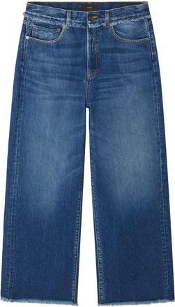 Alanui jean droit à franges - Bleu