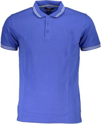 Cavalli Blau Polo Shirt Kurzarm Herren - - Tops - Herren - Blau - L