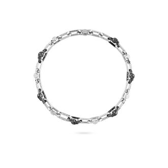 Philipp Plein Halsketten - Halskette Plein Edge - Gr. unisize - in Silber - f&uuml;r Damen