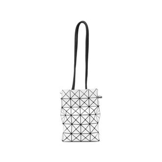 Issey Miyake unisex, Sacs, Blanc, Taille: ONE Size Sac bandouli&egrave;re g&eacute;om&eacute;trique &agrave; cordon de serrage