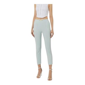 Elisabetta Franchi Cropped Hosen - - Trousers - Damen - Blau - XL