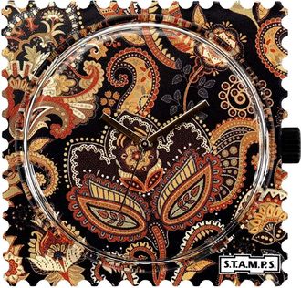 S.t.a.m.p.s. Stamps Uhr Zifferblatt Paisley mit zusätzlichem Sticker und Batterie
