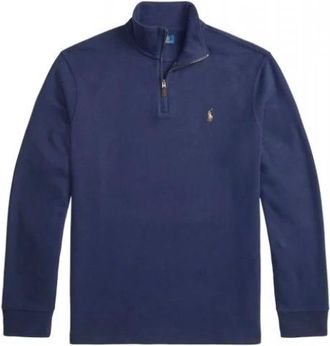 Ralph Lauren Homme, Sweatshirts et sweats &agrave; capuche, Bleu, Taille: M Pull &agrave; demi-zip