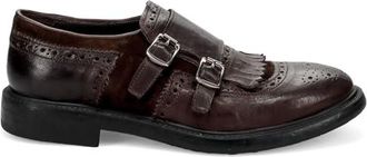 Sangiorgio Boucles Homme Double Monk Strap en Cuir T&ecirc;te de Moro - GH01 Rag T.Moro - Taille 41, marron, 41 EU