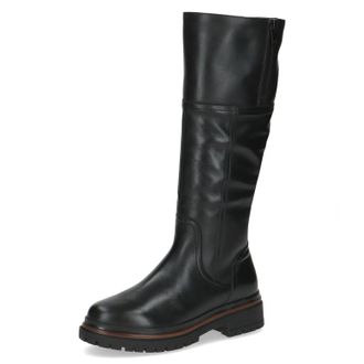 Caprice Damen Stiefel aus Leder mit Reißverschluss, Schwarz (Black Nappa), 38 EU