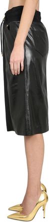 Tom Ford Silk-Cotton Blend Skirt - Black