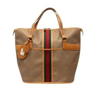 Gucci Sac cabas en toile enduite Pre-owned - Femme - Pre-owned - Brun - Taille: ONE Size