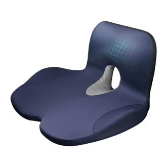 Generico Autokissen, Auto-Sitzkissen mit Lendenwirbelst&uuml;tze, rutschfest, mit atmungsaktivem Schaumstoff, f&uuml;r M&auml;nner und Frauen