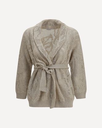 Brunello Cucinelli Cotton and linen Cardigan Female S