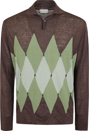 Ballantyne Homme, Pulls, Brun, Taille: XL Pull ras du cou