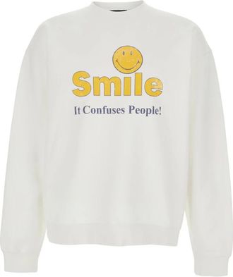 Dsquared2 Homme, Sweatshirts et sweats &agrave; capuche, Blanc, Taille: XL Crew Neck Sweater