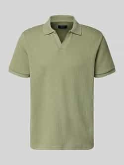 Mc Neal Regular Fit Strick-Poloshirt mit V-Ausschnitt