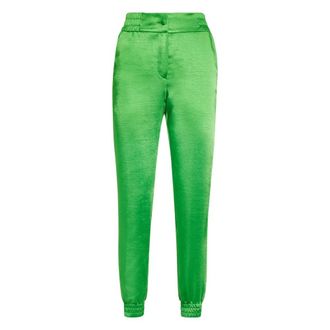 Philipp Plein Tapered Satin Track Pants - - Trousers - Damen - Gr&uuml;n - S