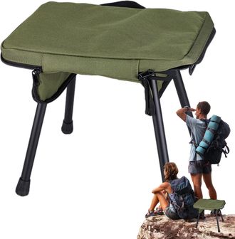 Generico Campinghocker f&uuml;r Erwachsene, Leichter Sitz mit Einer maximalen Gewichtskapazit&auml;t von 80 Kilogramm, zusammenklappbarer Campinghocker | f&uuml;r Outdoor, Ga