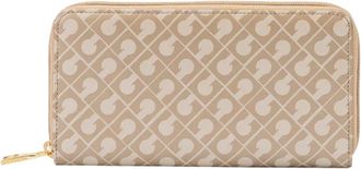 Gherardini Femme, Accessoires, Beige, Taille: ONE Size Zip Round Wallet