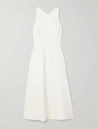 Proenza Schouler Arlet Midikleid Aus Denim - Wei&szlig;