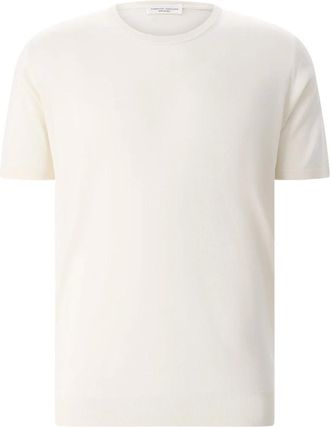 Roberto Collina Homme, Pulls, Beige, Taille: 2XL Tricot &agrave; col rond