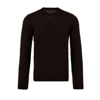 Drumohr Merino Wollpullover - - Knitwear - Herren - Braun - L