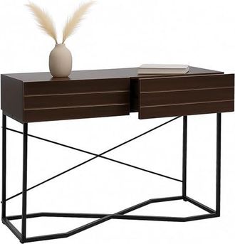 Mendler Console HWC-P47 81x120x40cm Aspect Noyer