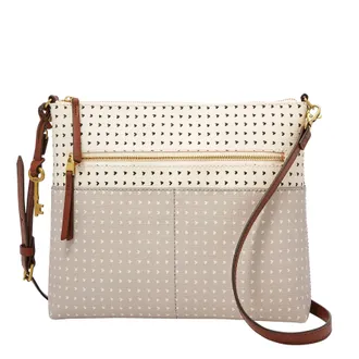 Fossil Damen Fiona Umh&auml;ngetasche mit Herzen, gro&szlig; Crossbody