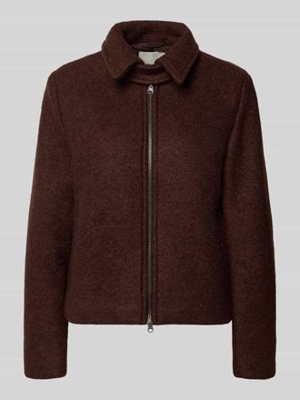 Ichi Regular Fit Wolljacke aus Woll-Mix mit Umlegekragen